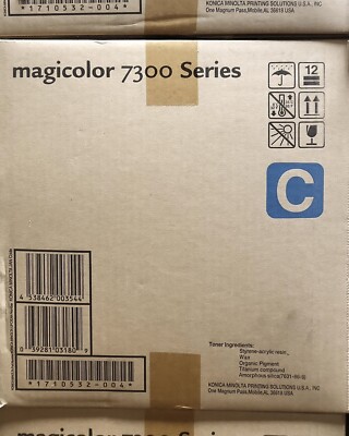 Konica Minolta 1710532-004 Cyan Print Unit & Toner Cartridge magicolor ...