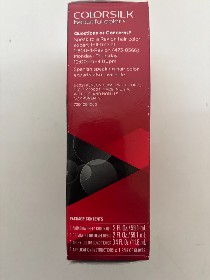 Revlon Colorsilk Beautiful Color Permanent Hair Color #66 Cherry Red 1 ...