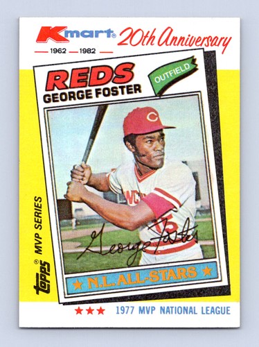 1982 Topps Kmart 20th Anniversary #32 George Foster Cincinnati Reds | eBay