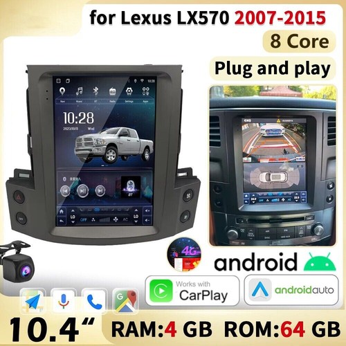 For Lexus LX570 Android 13 Car Stereo GPS Navi Carplay Radio 2DIN Head ...