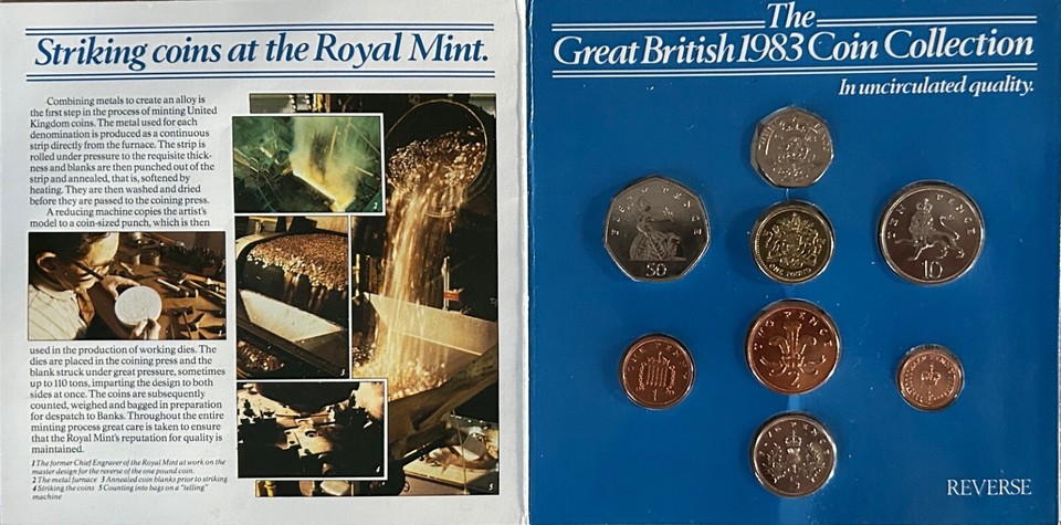Royal Mint Annual Brilliant Uncirculated UK Coin Sets Various Years ...