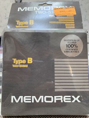 5.25 in. DSDD floppy disks. 5 1/4" blank 2-pack Memorex brand. Toys R ...
