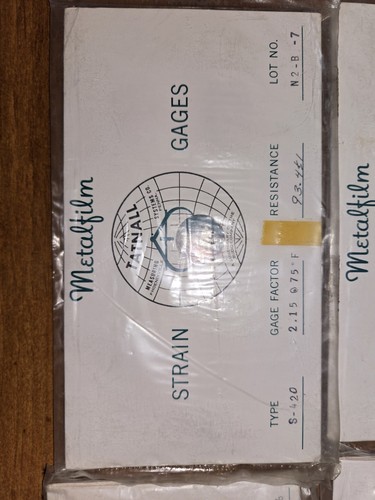 Budd Tatnall Metalfilm Strain Gages - READ DESCRIPTION - Lot of 6 | eBay