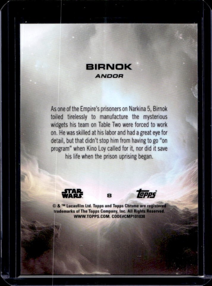 2025 Topps Chrome Star Wars Sapphire Birnok Refractor Purple DEBUT #/15 ...
