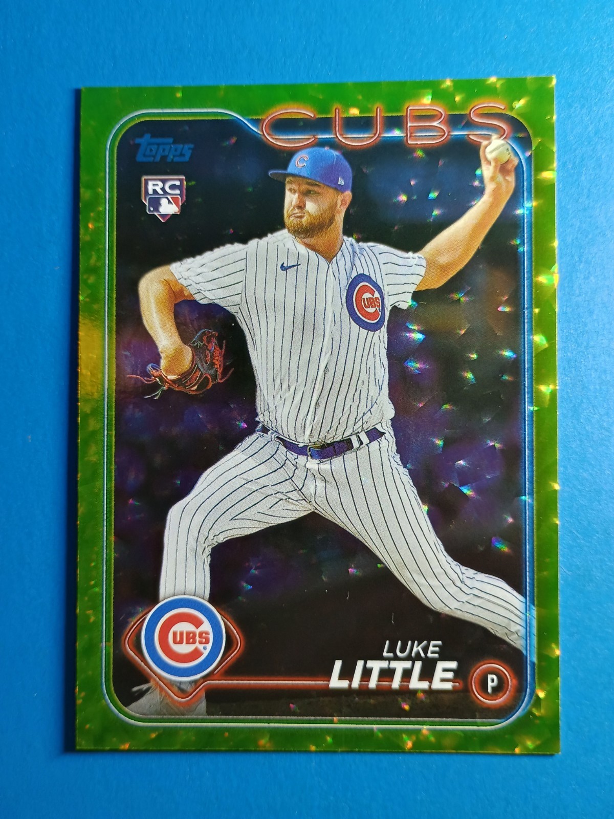 2024 Topps Series 2 Luke Little RC YELLOW CRACKLE FOIL 37/50 Chicago ...
