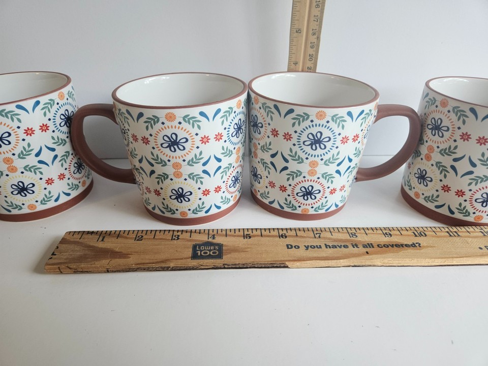 Mesa Mia CHAPALA by Jenny Martinez Mexican Style Stoneware Coffee Mugs ...