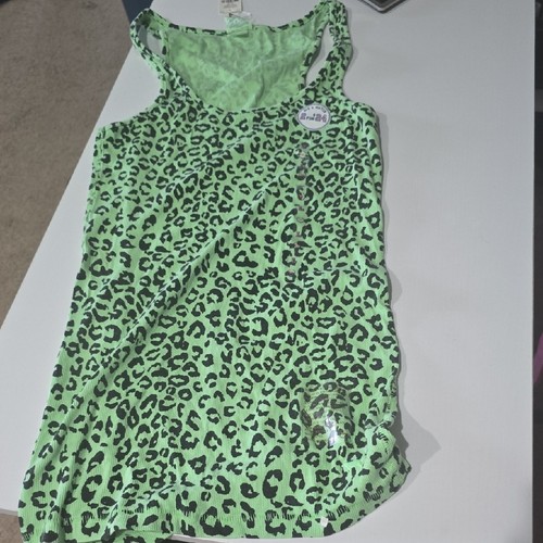 Vs Pink Cheetah Neon Green Tank Nwt Large | eBay