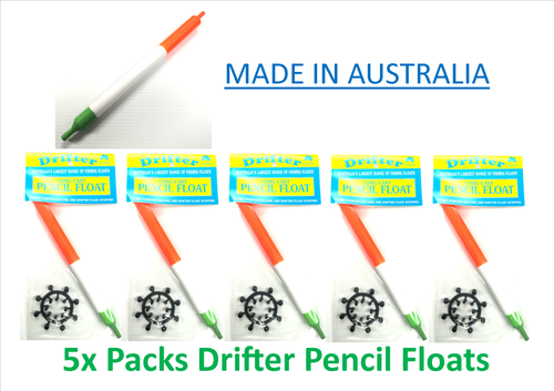 5 packs Drifter Weighted / Long Cast Pencil Floats (AUS MADE) - Bulk Savings! | eBay
