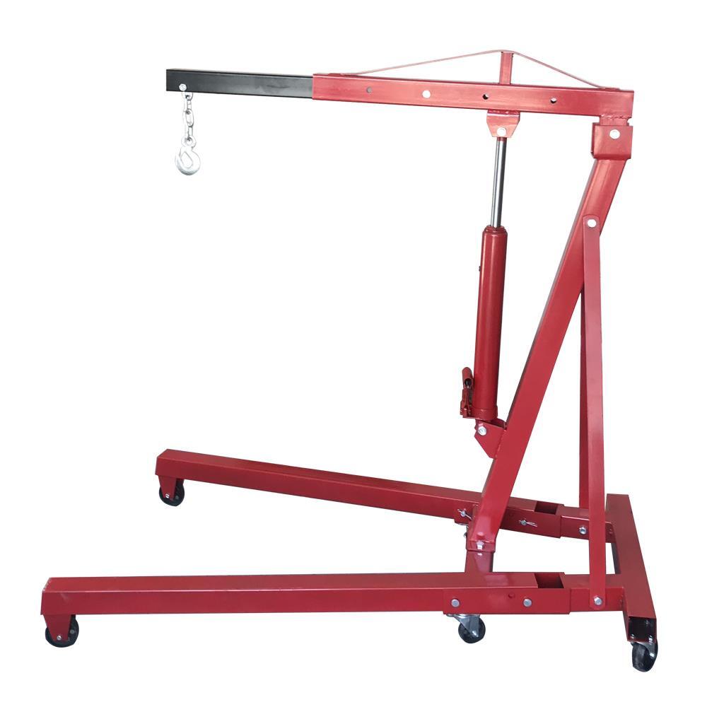 Professional 2 TON Red Engine Motor Hoist Cherry Picker Shop Crane Lift ...