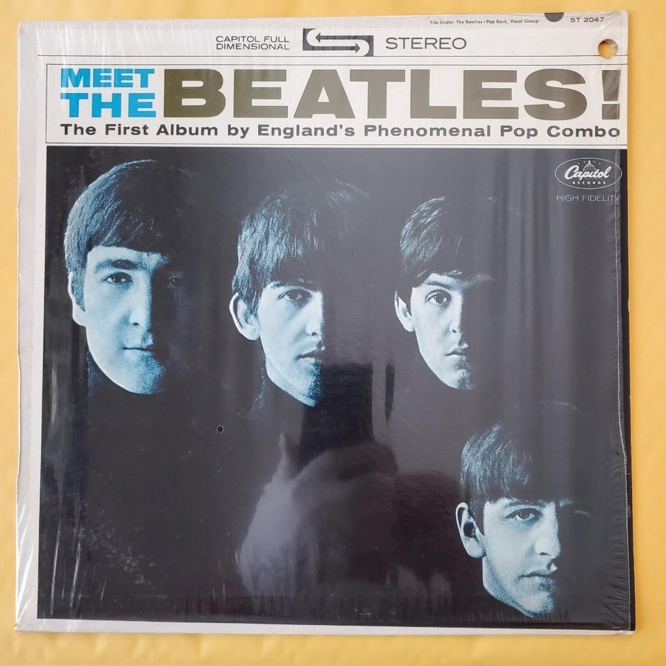 The Beatles US LP Capitol ST 2047 MEET THE BEATLES Promo/Cut-out ...