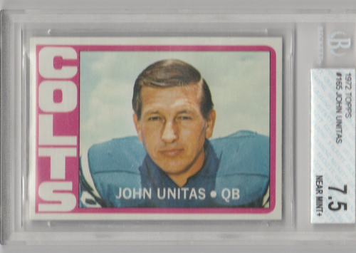 Johnny Unitas 1972 Topps #165 NM-MT+ BVG 7.5 Colts | eBay