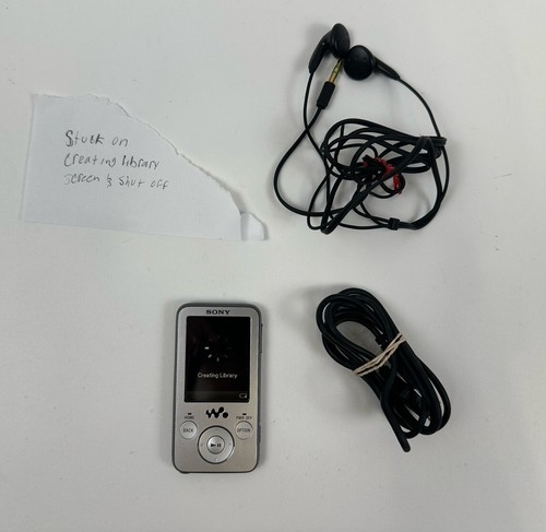 Sony Walkman Silver NWZ-E435F Digital Media MP3 Player FOR PARTS READ ...