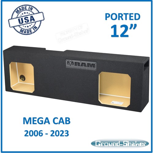 2006-2023 Dodge Ram Mega Cab Sub Box 12" Dual Ported Subwoofer ...