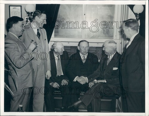 1935 US Senators D Chavez P Harrison & Others With James Farley Press ...