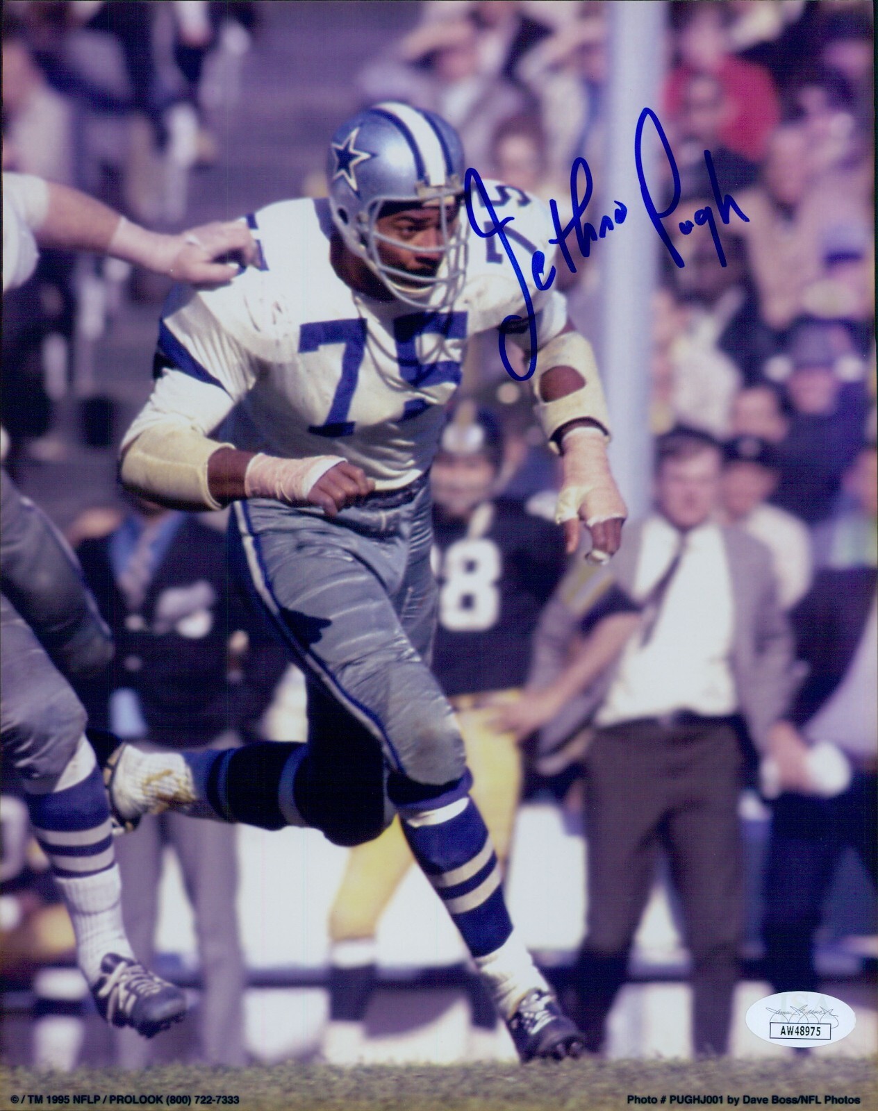 Jethro Pugh Dallas Cowboys Signed 8x10 Glossy Photo JSA Authenticated ...