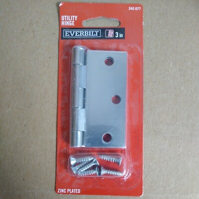 Everbilt 240-877 Zinc Plated Broad Utility Hinge 3 in. | eBay