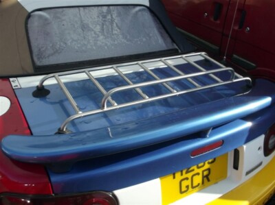 Boot luggage rack for Mazda MX-5 with spoiler stainless steel fitting ...