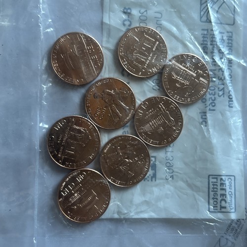 2009 P&D Complete 8 Coin Lincoln Penny Set in "Brilliant Uncirculated ...