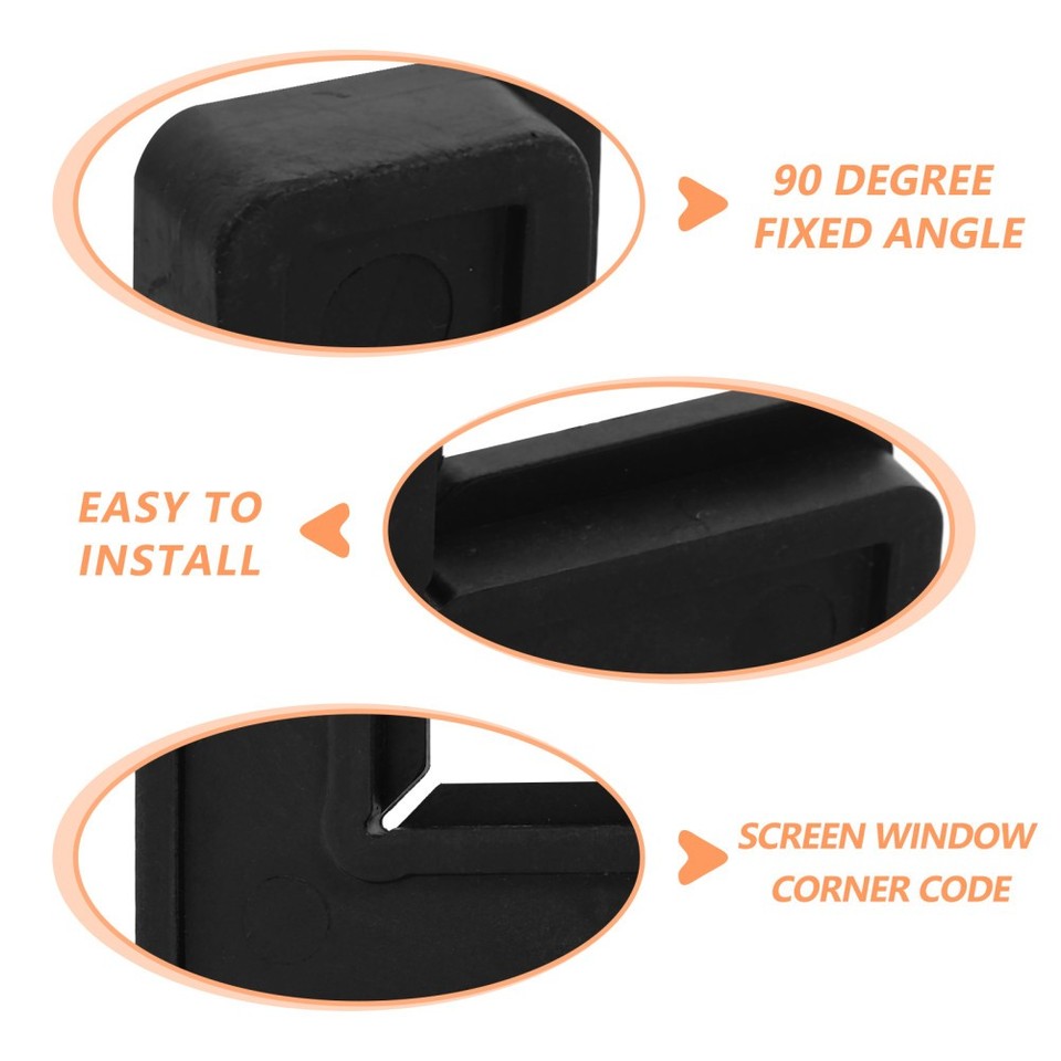 10 Pcs Window Screen Corner Replacement Plastic Frame Bracket Plate ...