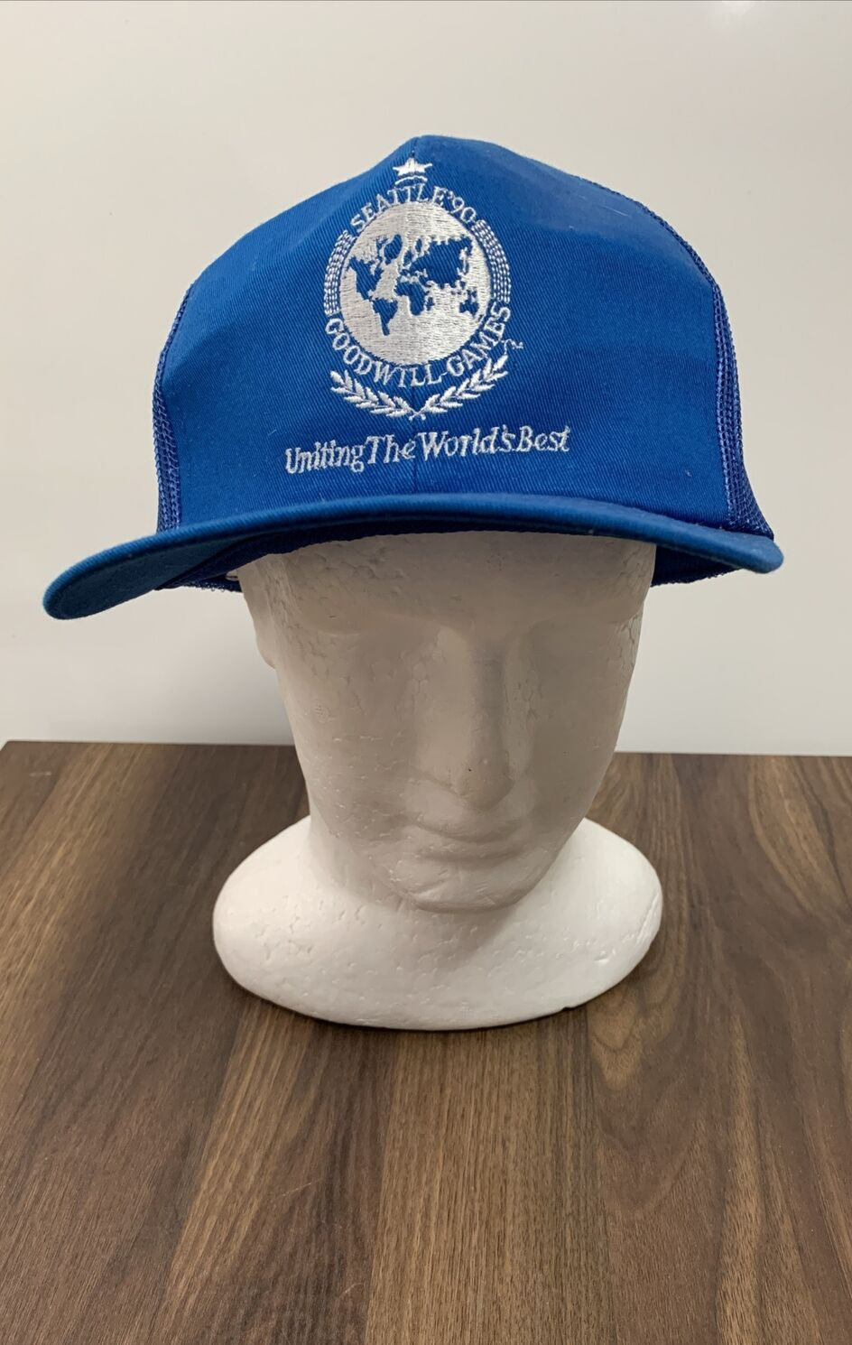 Seattle 1990 Goodwill-Games RARE VTG Mesh Trucker Hat… - Gem