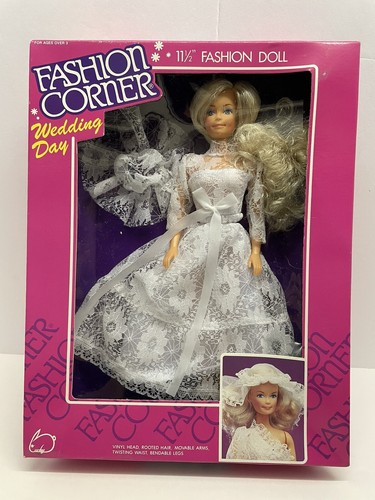 Vintage 1987 “Barbie CLONE “ FASHION CORNER Wedding Day BRIDE DOLL ...