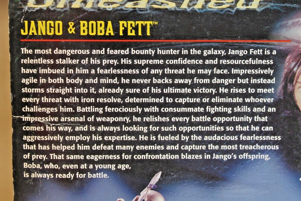 Jango Fett w/ Kid Boba Fett Action Figure Star Wars Unleashed Hasbro ...