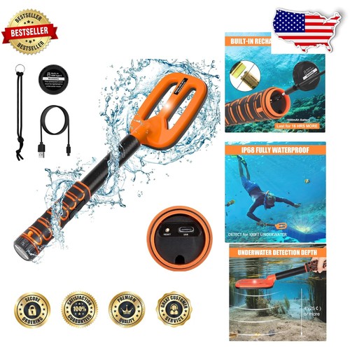 Rechargeable Underwater Metal Detector with 3 Modes for Scuba Diving ...