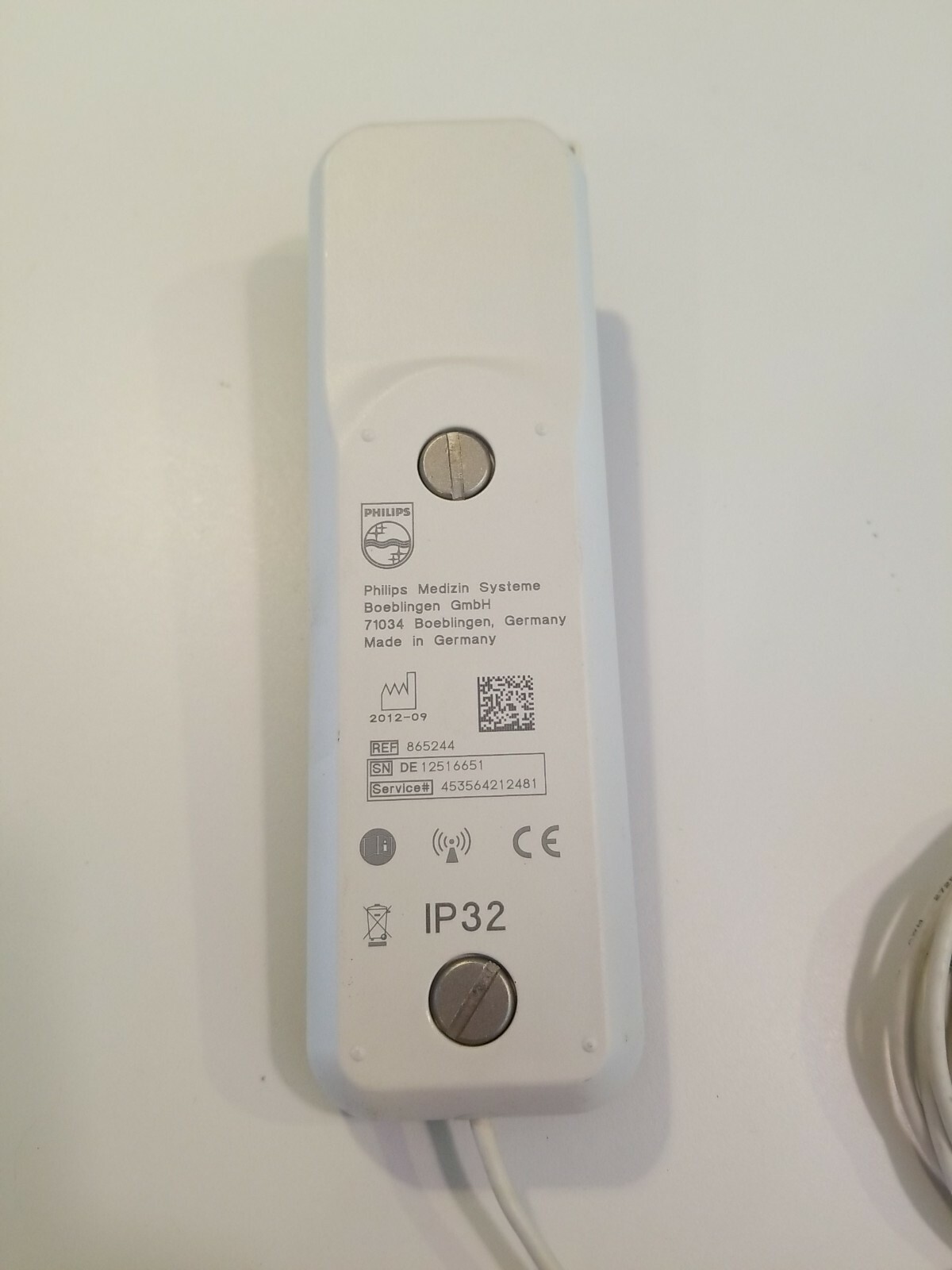 Philips Medizin Systeme Boeblingen Gmbh Ip32 Remote Control Ref 865244 ...