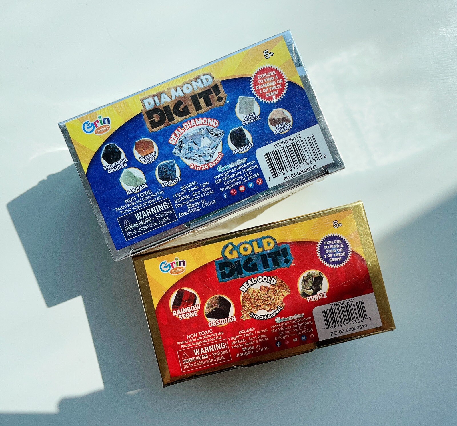 Gold Dig It & Diamond Dig It Lot of 2, 1-24 Boxes Gold Grin Studios ...