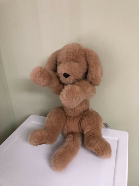 Vintage GUND 1985 Plush Tan Puppy Dog Muttsy Mutsy Suede Paws 15" Korea ...