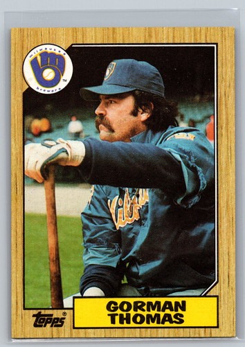 Gorman Thomas 1987 Topps Set Break BASEBALL #495 Milwaukee Brewers | eBay