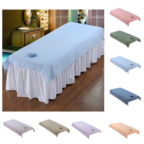 spa and salon Washable Cotton Massage Table Bed Fitted Pad Cover Sheet ...