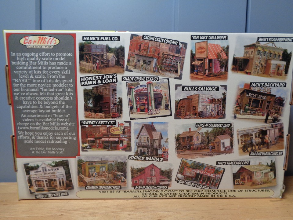 BAR MILLS #0852 HO SCALE SHIPYARD BREWING COMPANY FALSE FRONT BUILDING ...