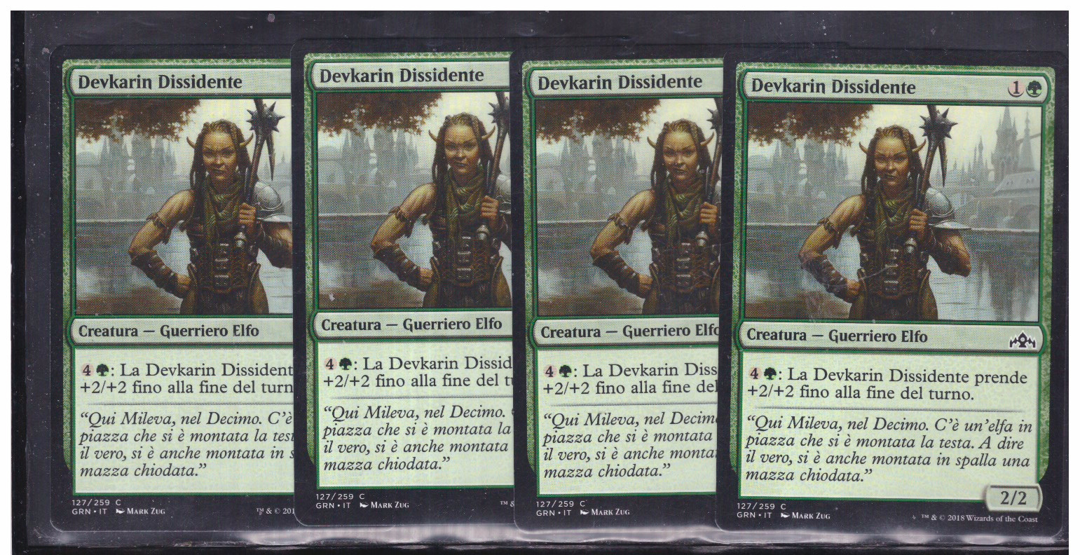 Magic 4x Devkarin Dissidente - Devkarin Dissident 127/259 GRN C ITA | eBay