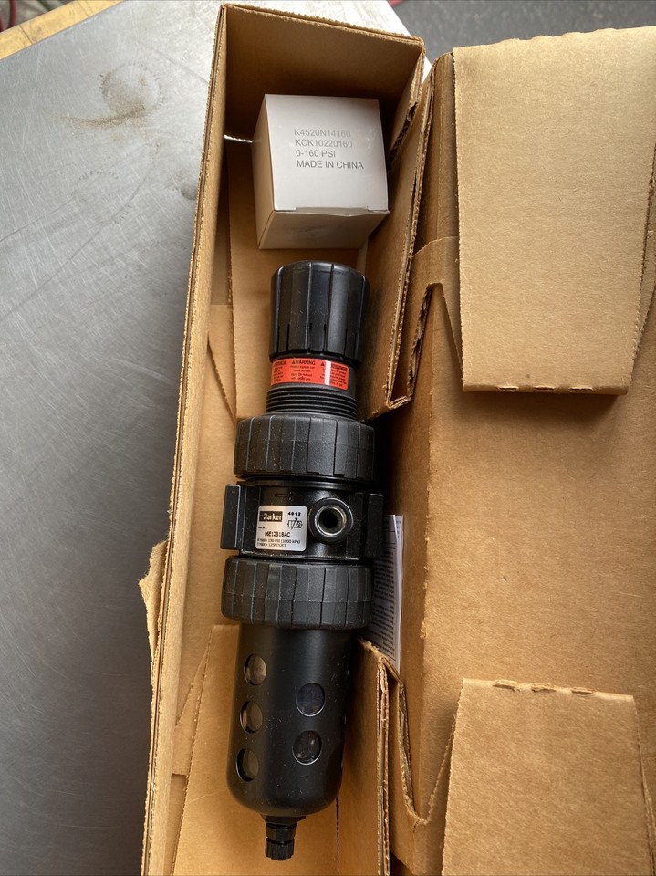 PARKER 06E12B18AC FILTER REGULATOR 1/4” PIGGYBACK FACTORY SEALED | eBay