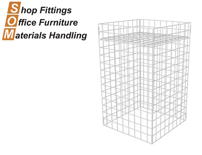 SMALL WIRE DISPLAY DUMP BIN STAND WHITE | eBay Australia