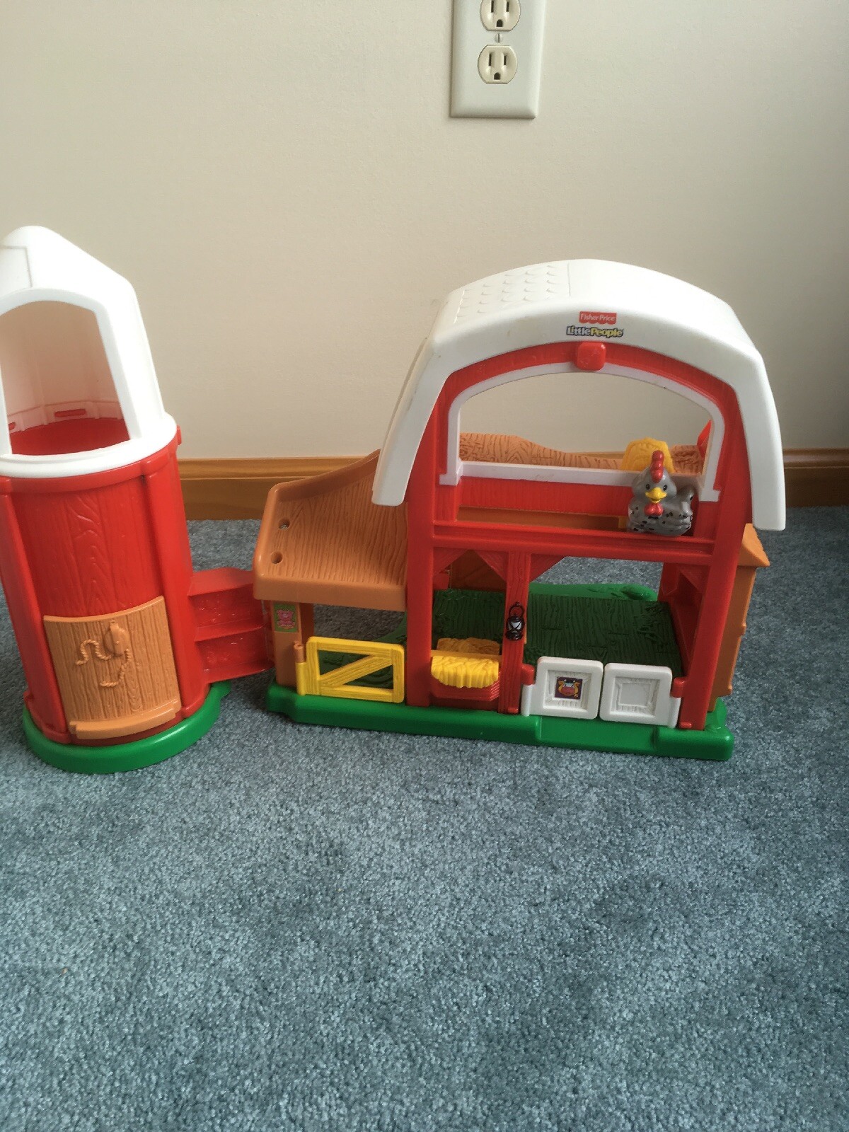 LITTLE PEOPLE FISHER PRICE FARM WITH SILO AND FARM SOUNDS WORKS | eBay