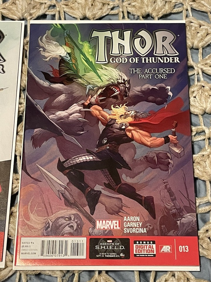 Thor God of Thunder #12 #13 1st Roz Solomon Lady Waziria, Jane Foster ...