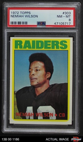 1972 Topps #303 Nemiah Wilson Raiders Grambling PSA 8 - NM/MT | eBay