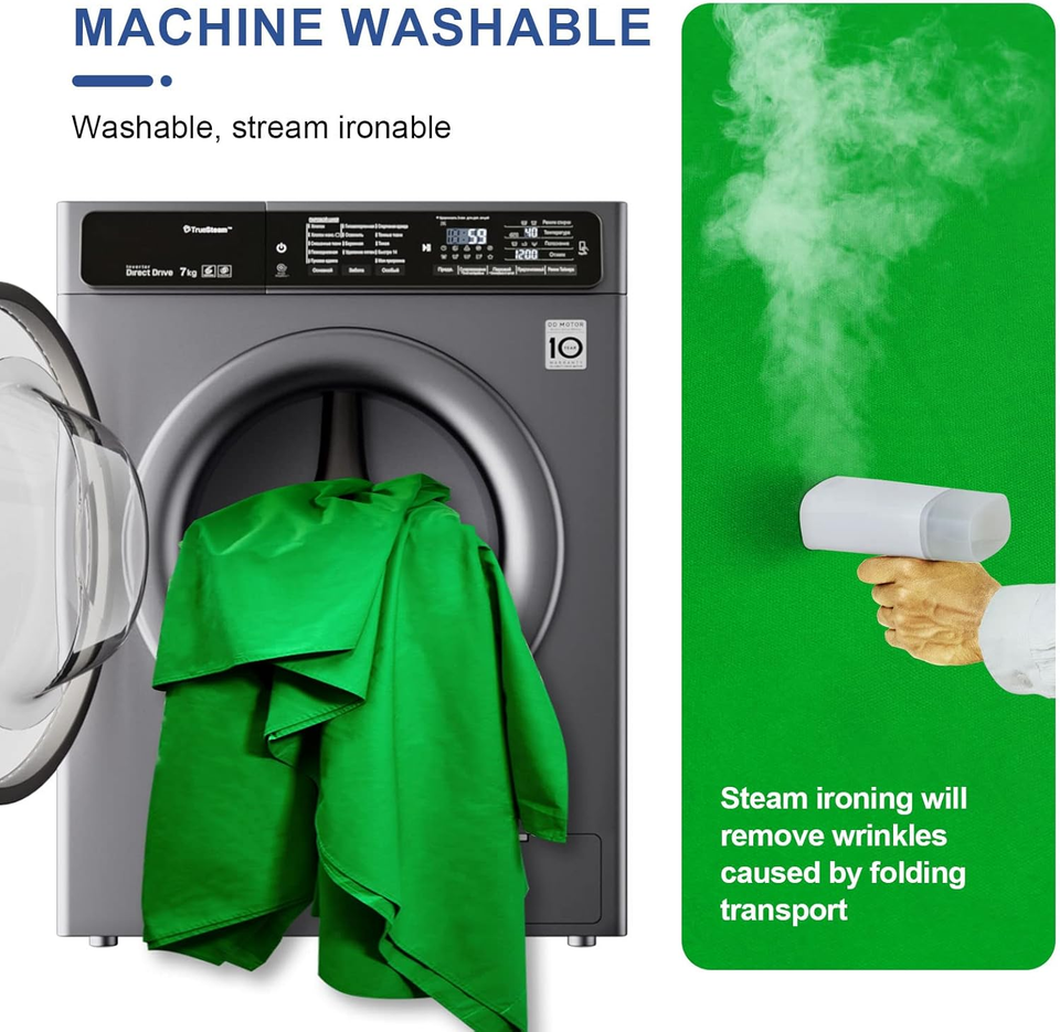 Green Screen Backdrop, 6 X 9 Ft Photography Greenscreen Background ...