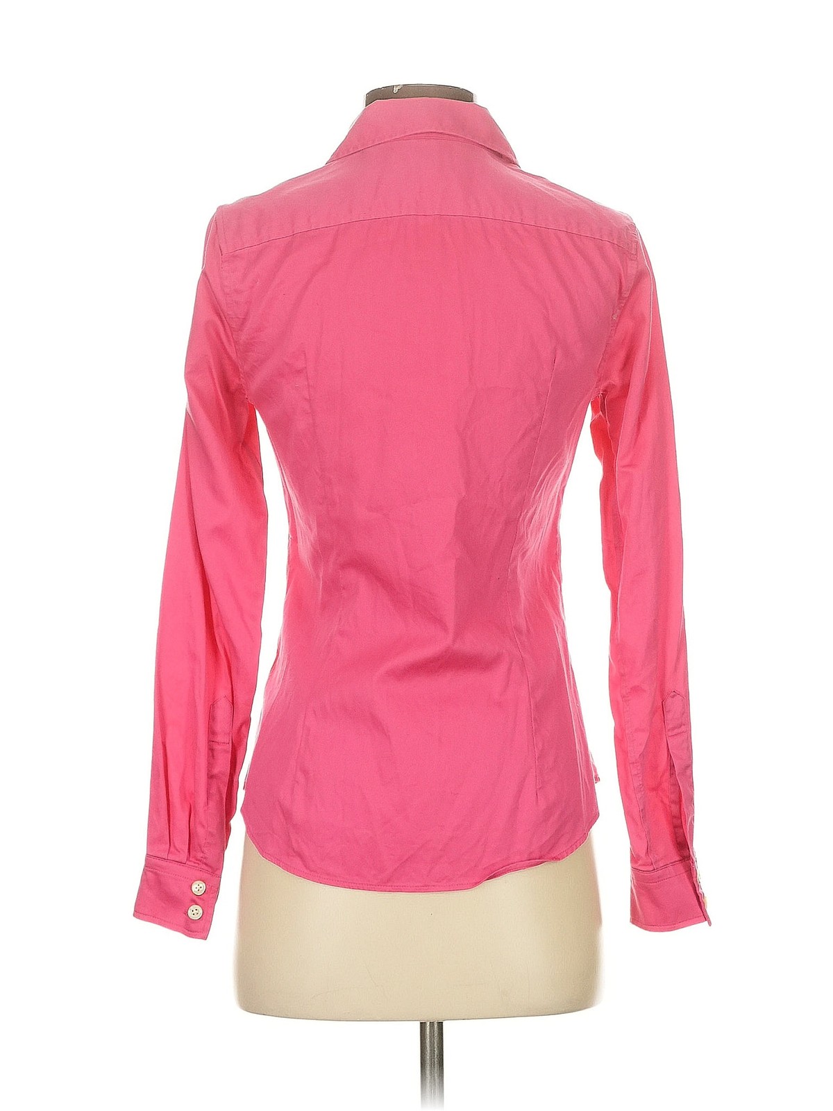 Banana Republic Women Pink Long Sleeve Button-Down Shirt 2 | eBay