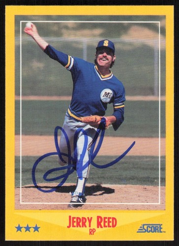 1988 Score Jerry Reed Auto Seattle Mariners #488 Card Signed | eBay