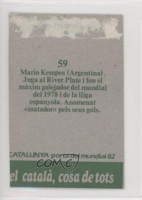 1982 Diari Avui Catalunya Porta del Mundial Mario Kempes #59 0a4f | eBay