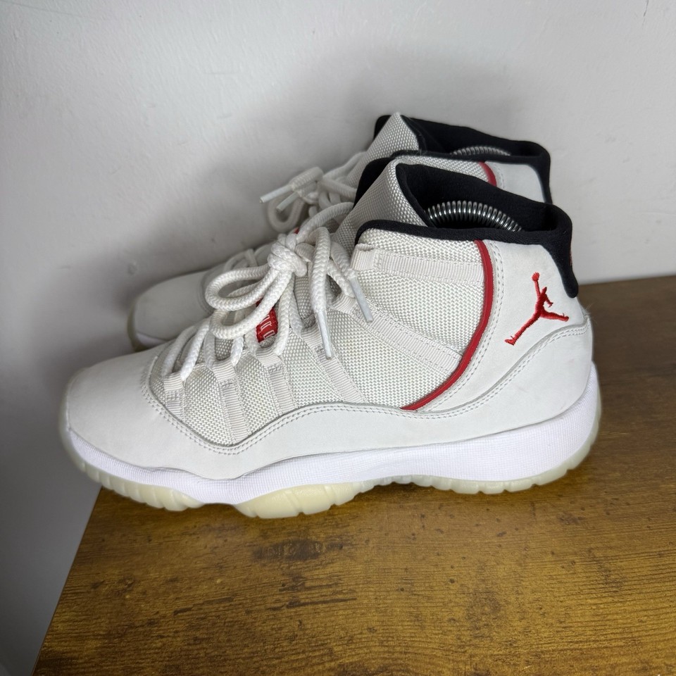 Air Jordan 11 Retro GS 'Platinum Tint' University Red Size 7Y | eBay