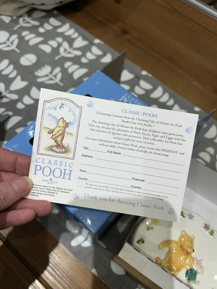 classic Winnie the Pooh Money Box. New In Box Border Fine Arts | eBay UK