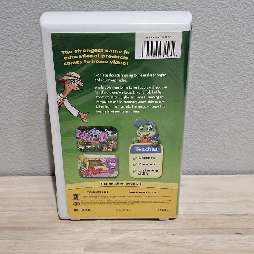 Leapfrog - Letter Factory (VHS, 2003) 85393435431| eBay