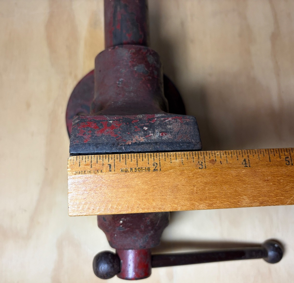 Vintage / Antique Hollands Erie PA U.S.A. Pat'd 'D' 3" jaws Red Vise 14 ...