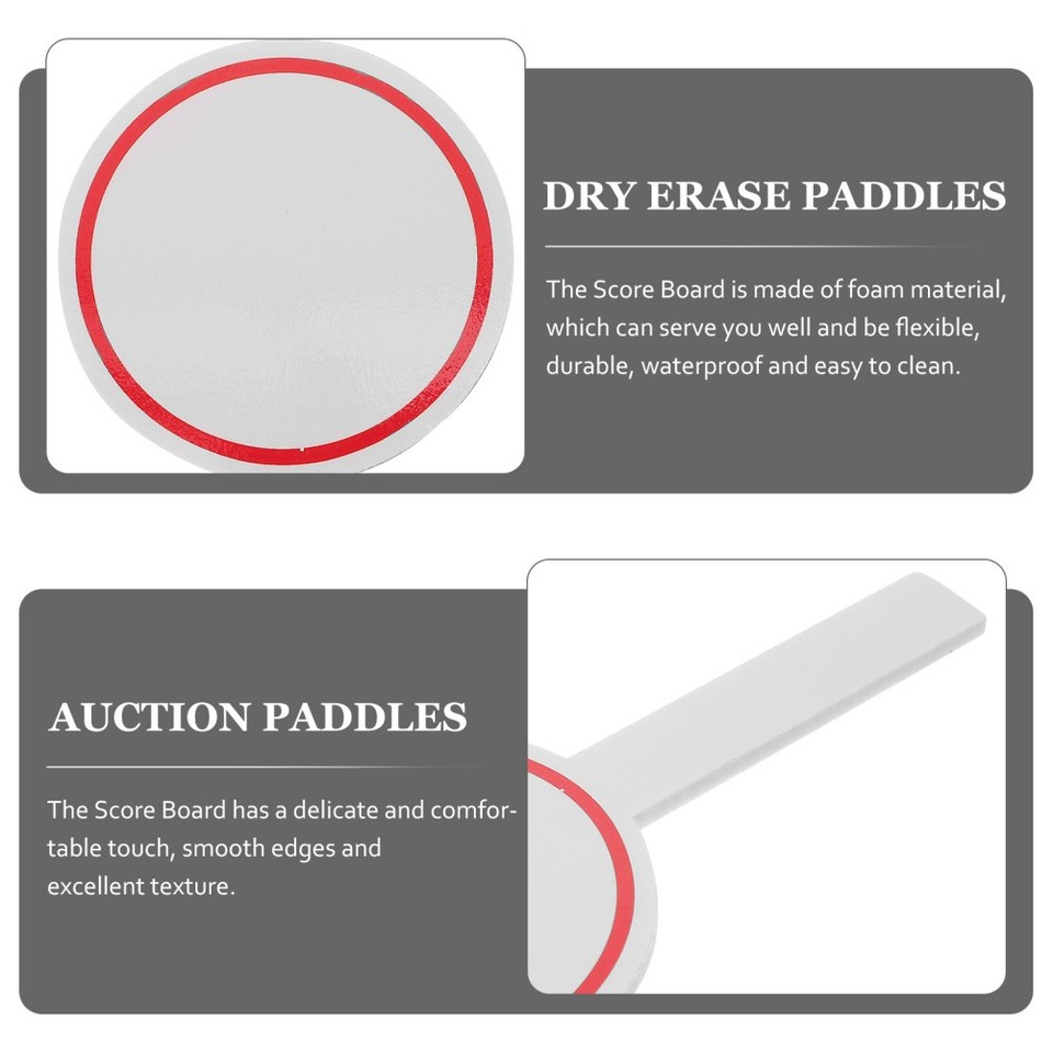 4Pcs Judges Writable Scoreboard Blank Scoreboard Voting Writing Foam ...