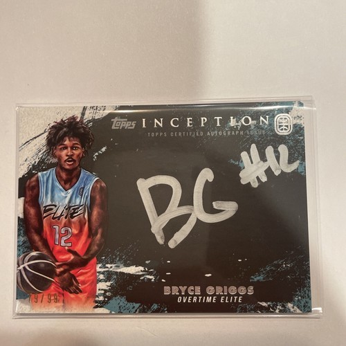 2022 Topps Inception Basketball Bryce Griggs Auto /99 | eBay