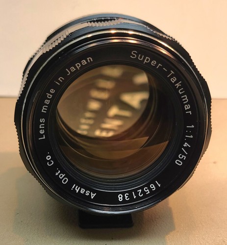 Mint unusually rare Asahi Pentax Super Takumar 50mm F/1.4 Early MF M42 ...